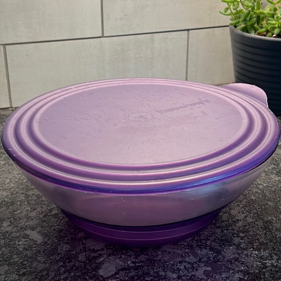 Tupperware | Kitchen | Purple Large Saladmixing Bowl By Tupperware Sheerly Elegant Line 34 Qt ...